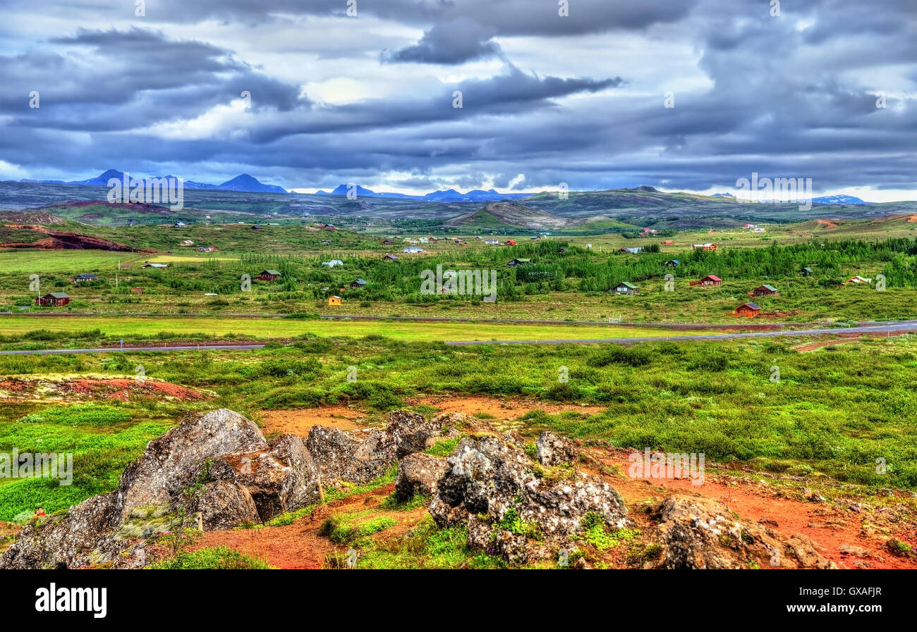 Typical rural landscape of Iceland Stock Photo - Alamy