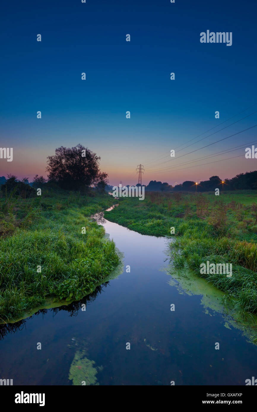 Old course of the river Nene at the bottom of Rushmere rd, Northampton ...