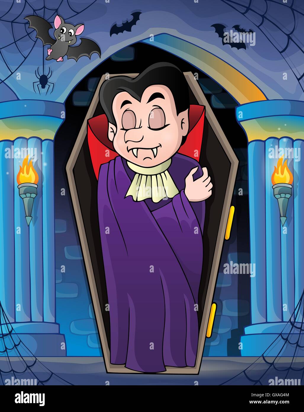 Vampire theme image 4 - picture illustration Stock Photo - Alamy