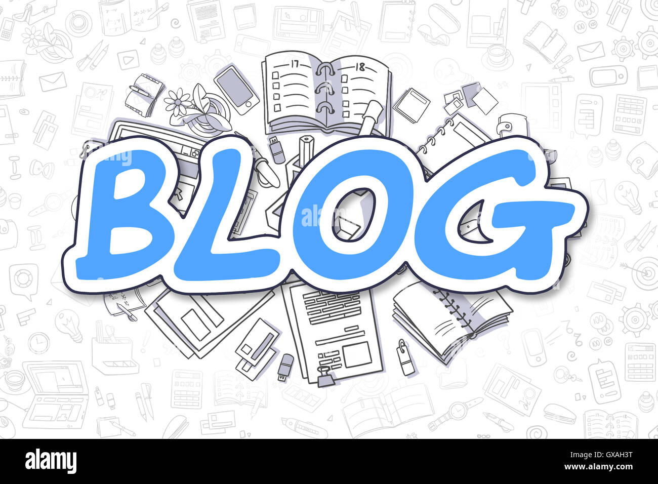 Doodle block Cut Out Stock Images & Pictures - Alamy