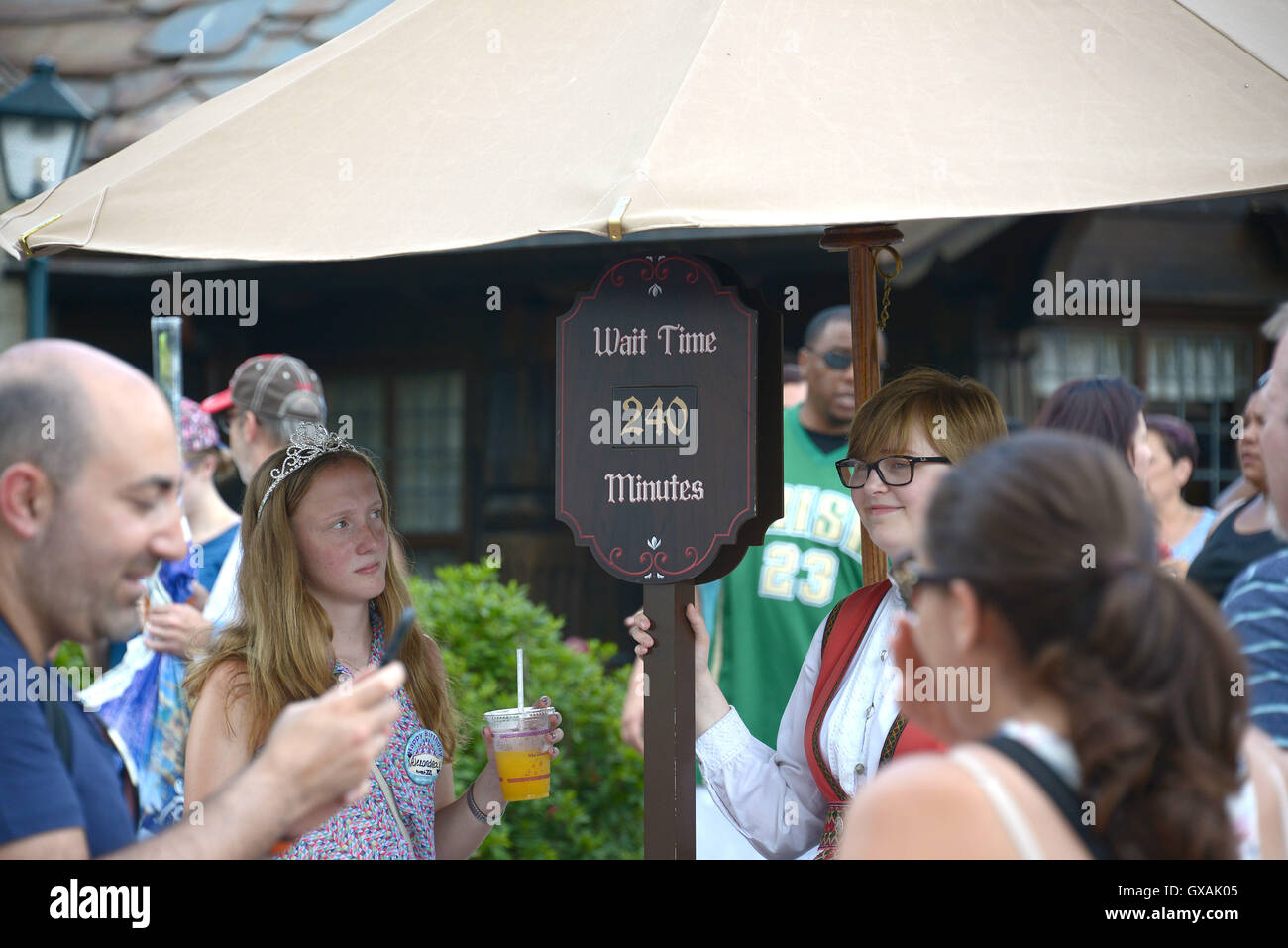 Frozen Ever After ride at the Disney World Epcot park in Florida USA ...