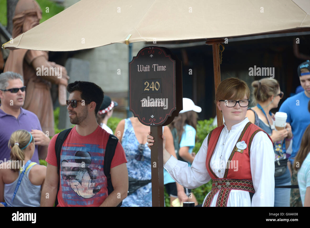 Frozen Ever After ride at the Disney World Epcot park in Florida USA ...