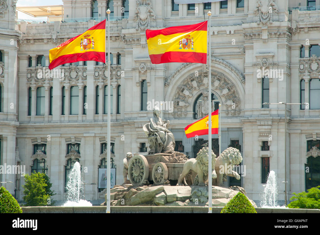 Cybele Fountain - Madrid - Spain Stock Photo - Alamy