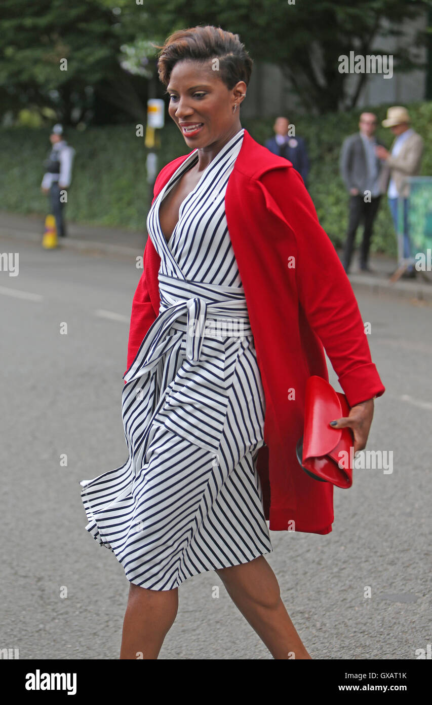 Wimbledon 2016 - Day 6 - Celebrity Sightings Featuring: Denise Lewis ...