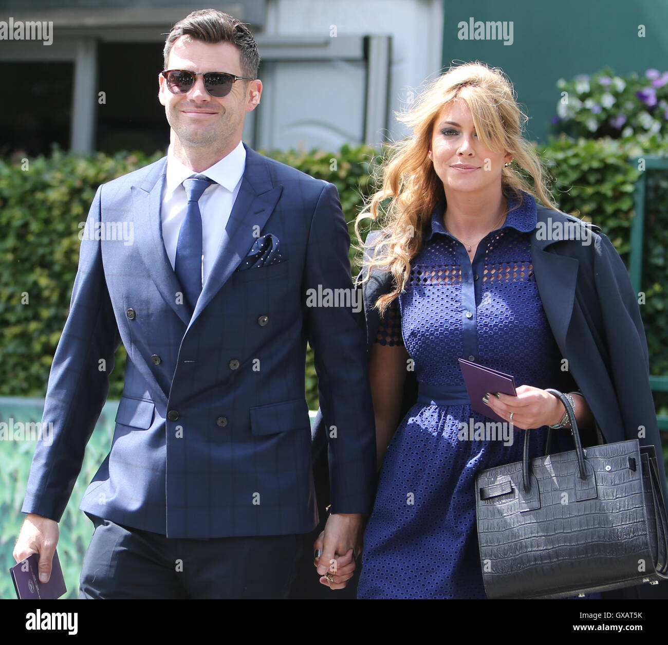 Wimbledon 2016 - Day 6 - Celebrity Sightings Featuring: Jimmy Anderson ...