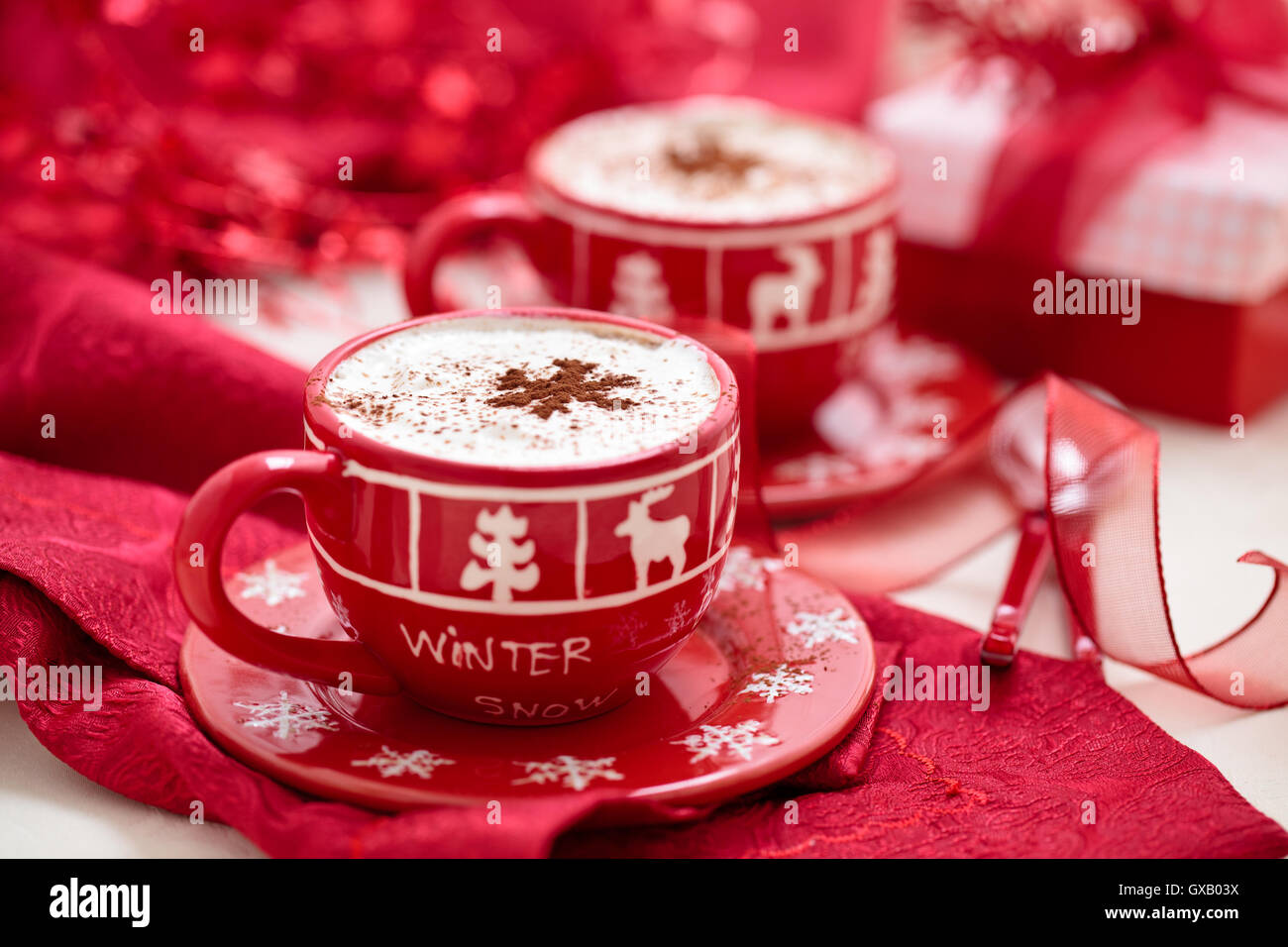 Hot chocolate for holidays Stock Photo - Alamy