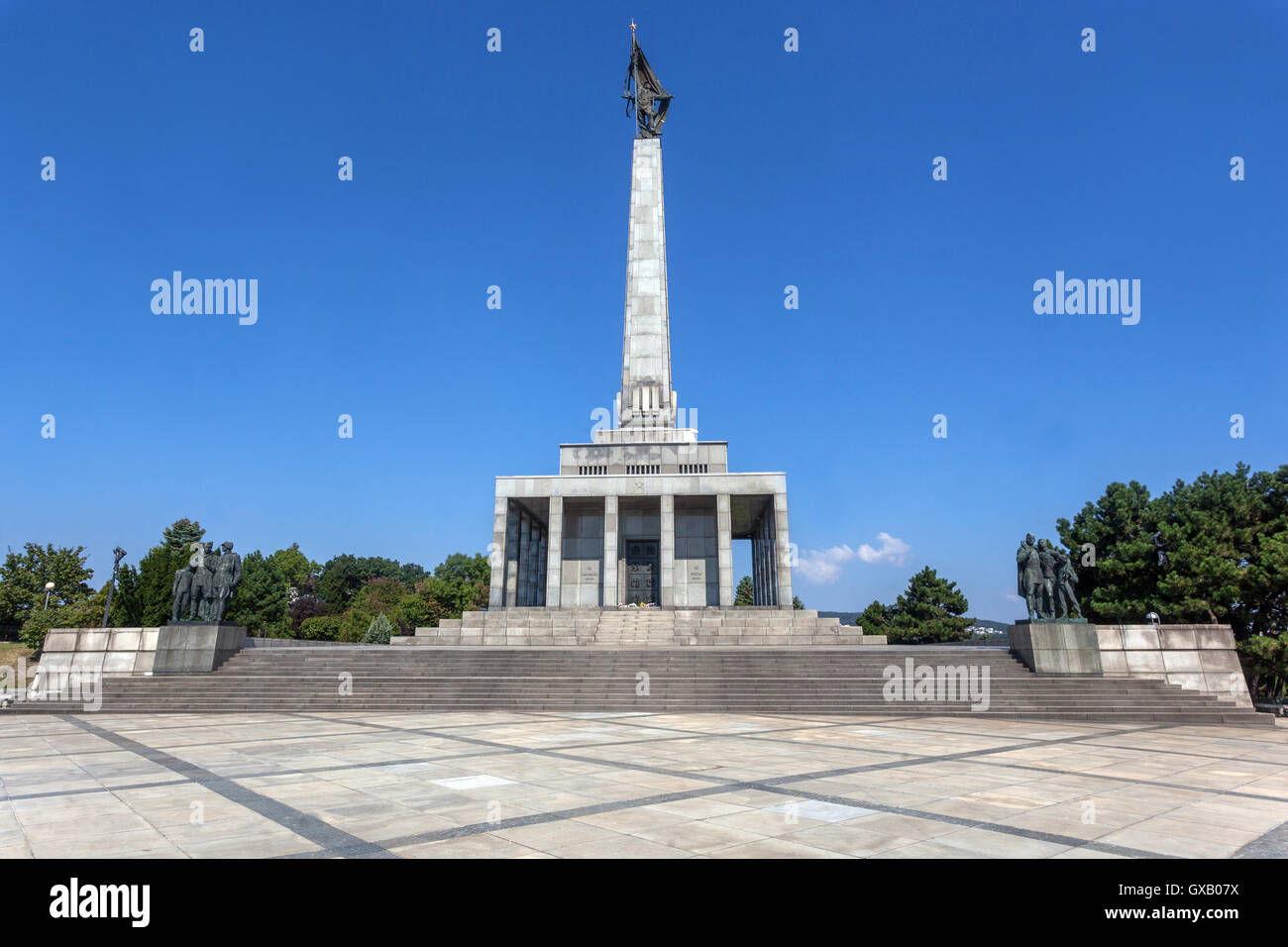 Hill Slavin, a monument to Soviet soldiers killed in World War II ...