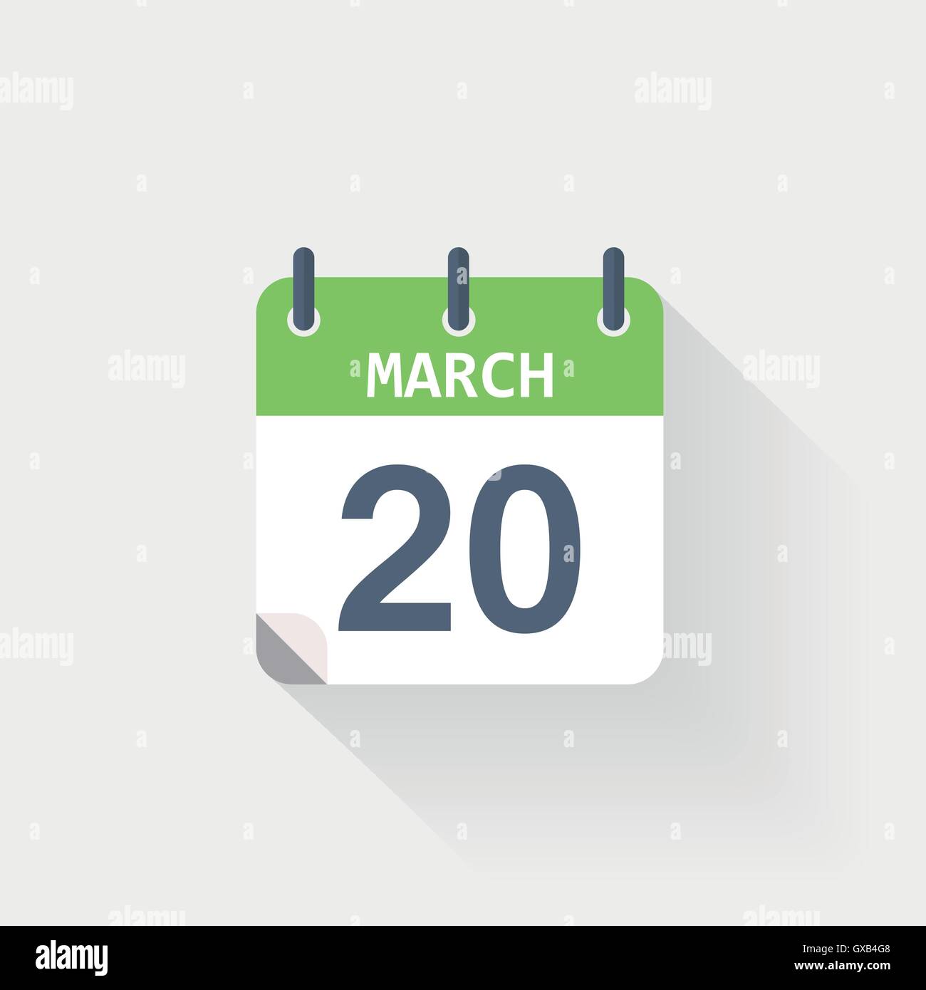20 march icon hi-res stock photography and images - Alamy