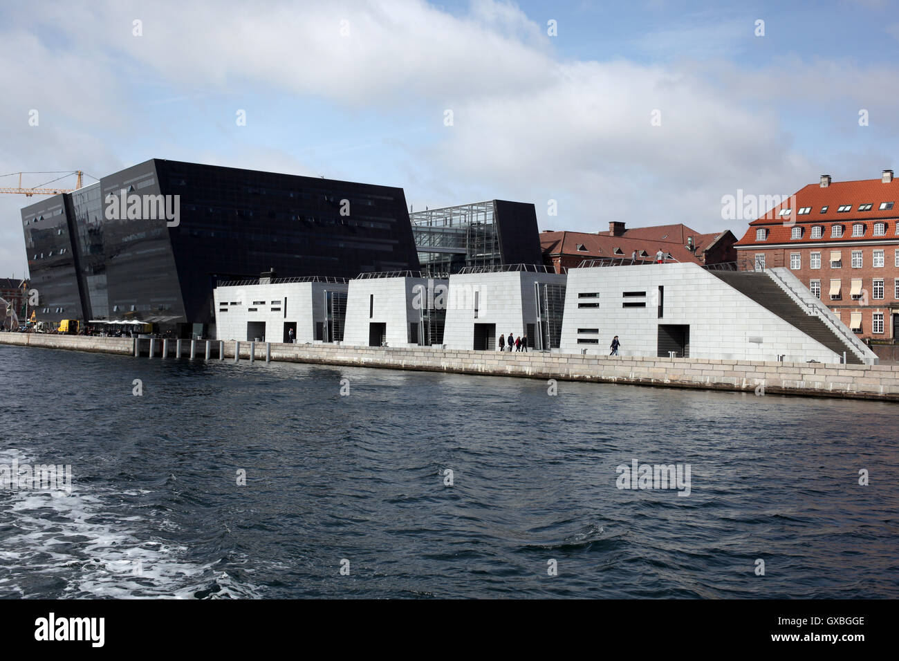 Library building on the harbour front in Copenhagen, Denmark. Known as ...