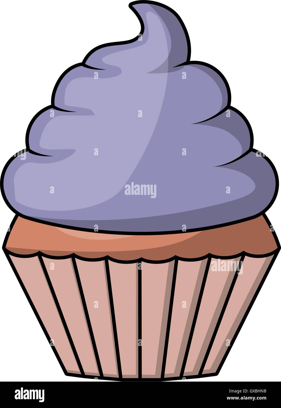 Muffin cartoon dessert design Stock Vector Image & Art - Alamy