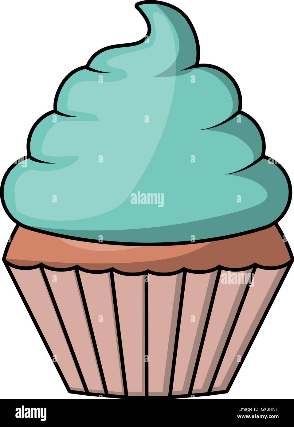 Muffin cartoon dessert design Stock Vector Image & Art - Alamy