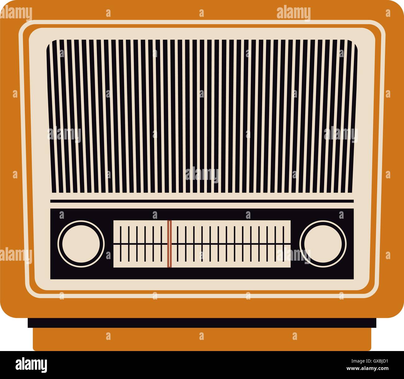 Retro radio technology design Stock Vector Image & Art - Alamy