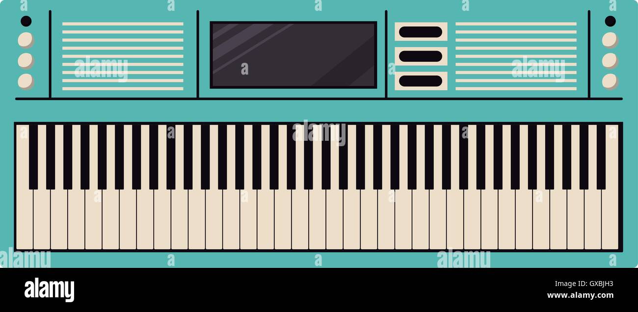 Piano keyboard instrument design Stock Vector Image & Art - Alamy