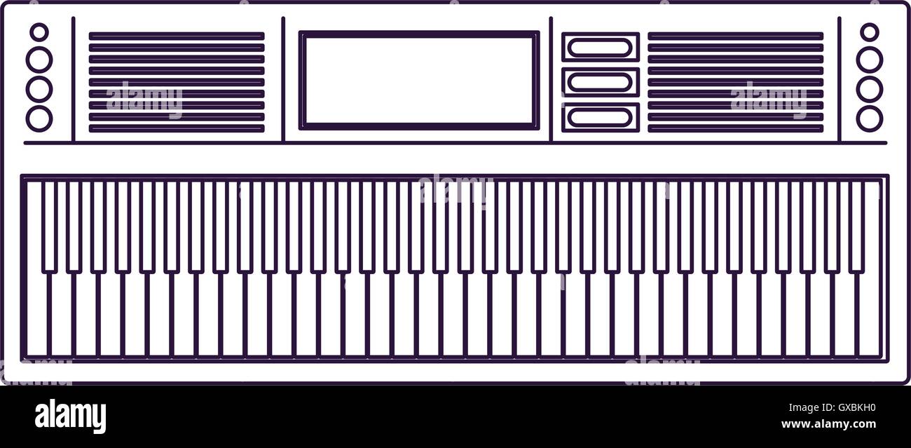 Piano keyboard instrument design Stock Vector Image & Art - Alamy