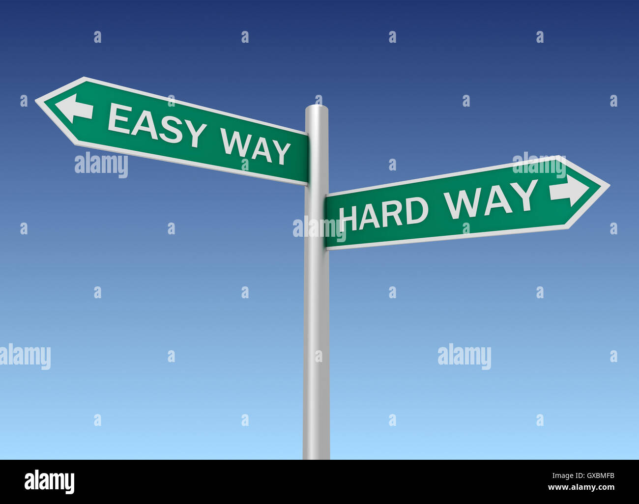 Hard road sign hi-res stock photography and images - Alamy