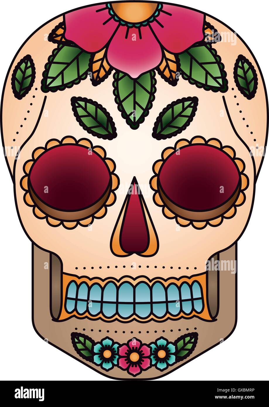 Isolated skull head design Stock Vector Image & Art - Alamy