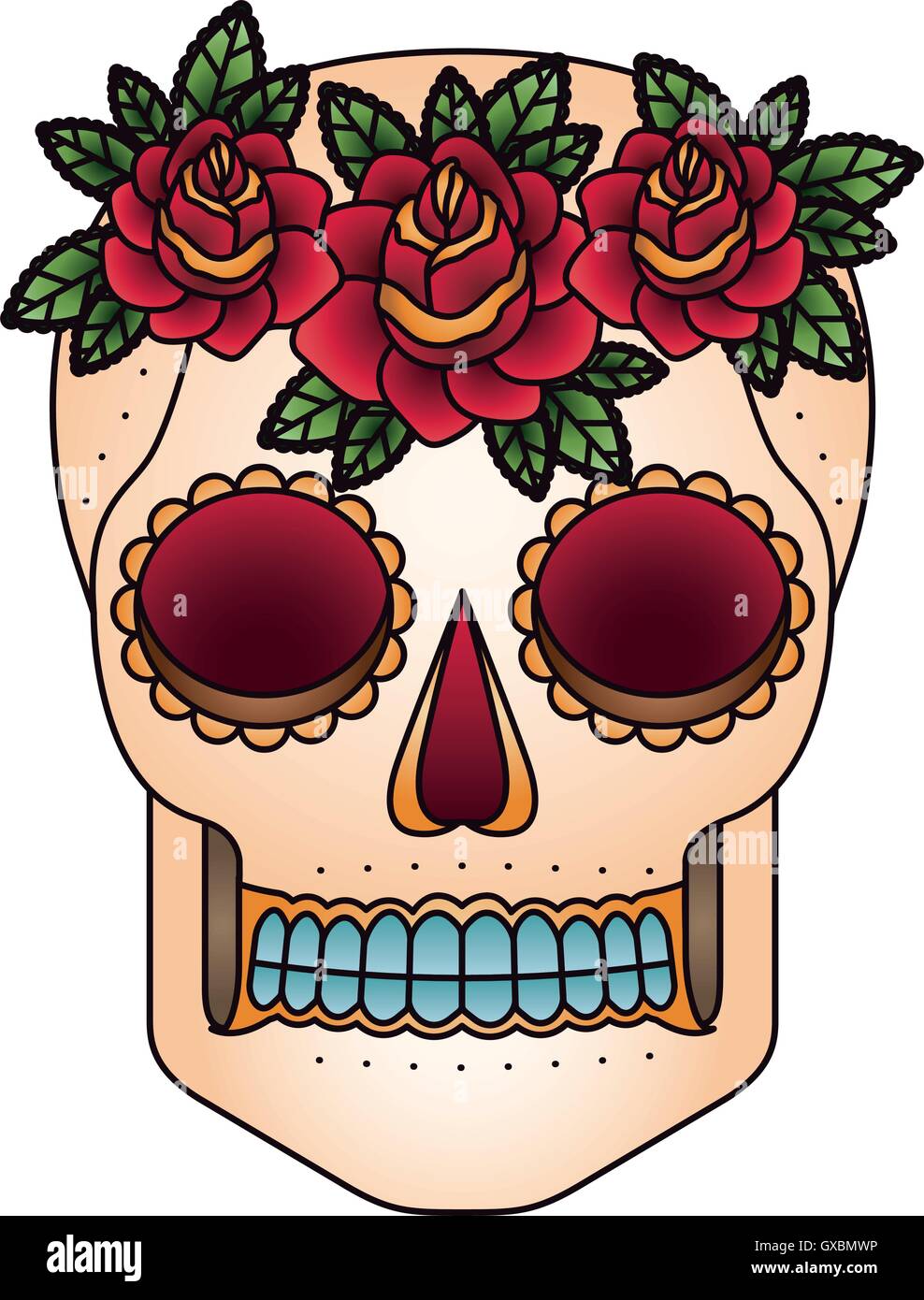 Isolated skull head design Stock Vector Image & Art - Alamy