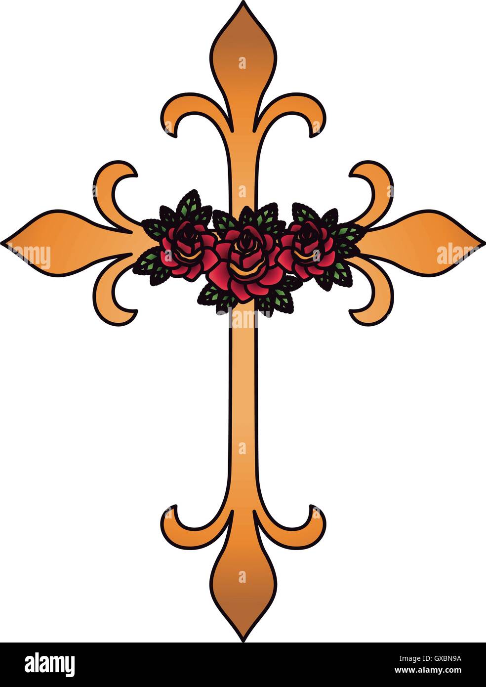 Isolated cross shape design Stock Vector Image & Art - Alamy