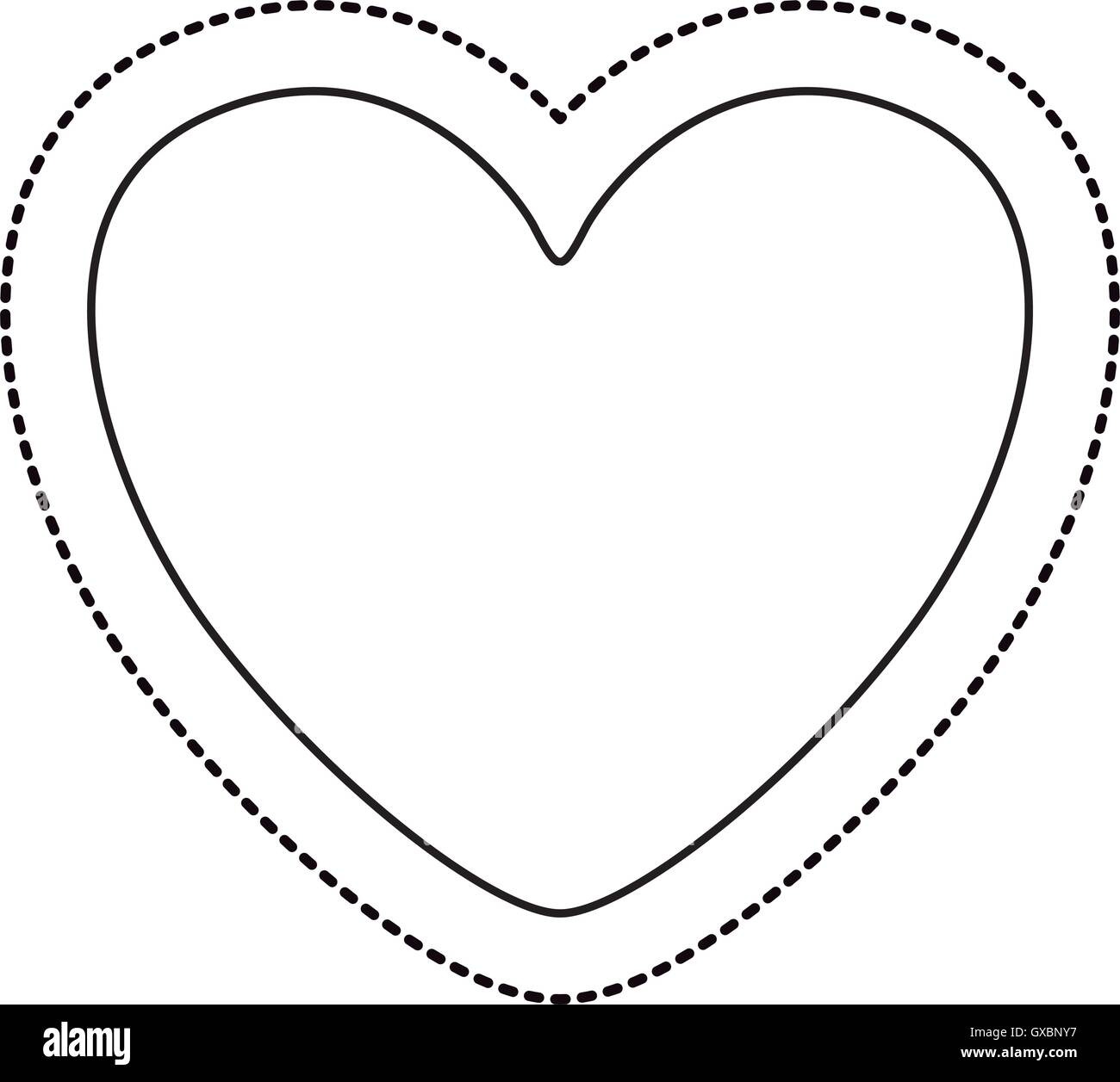 Isolated heart shape design Stock Vector Image & Art - Alamy