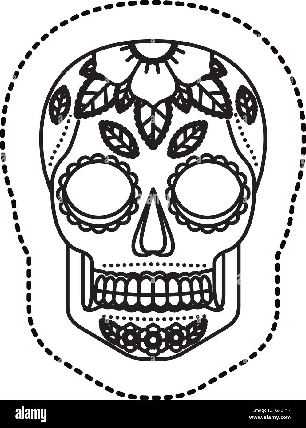 Isolated skull head design Stock Vector Image & Art - Alamy