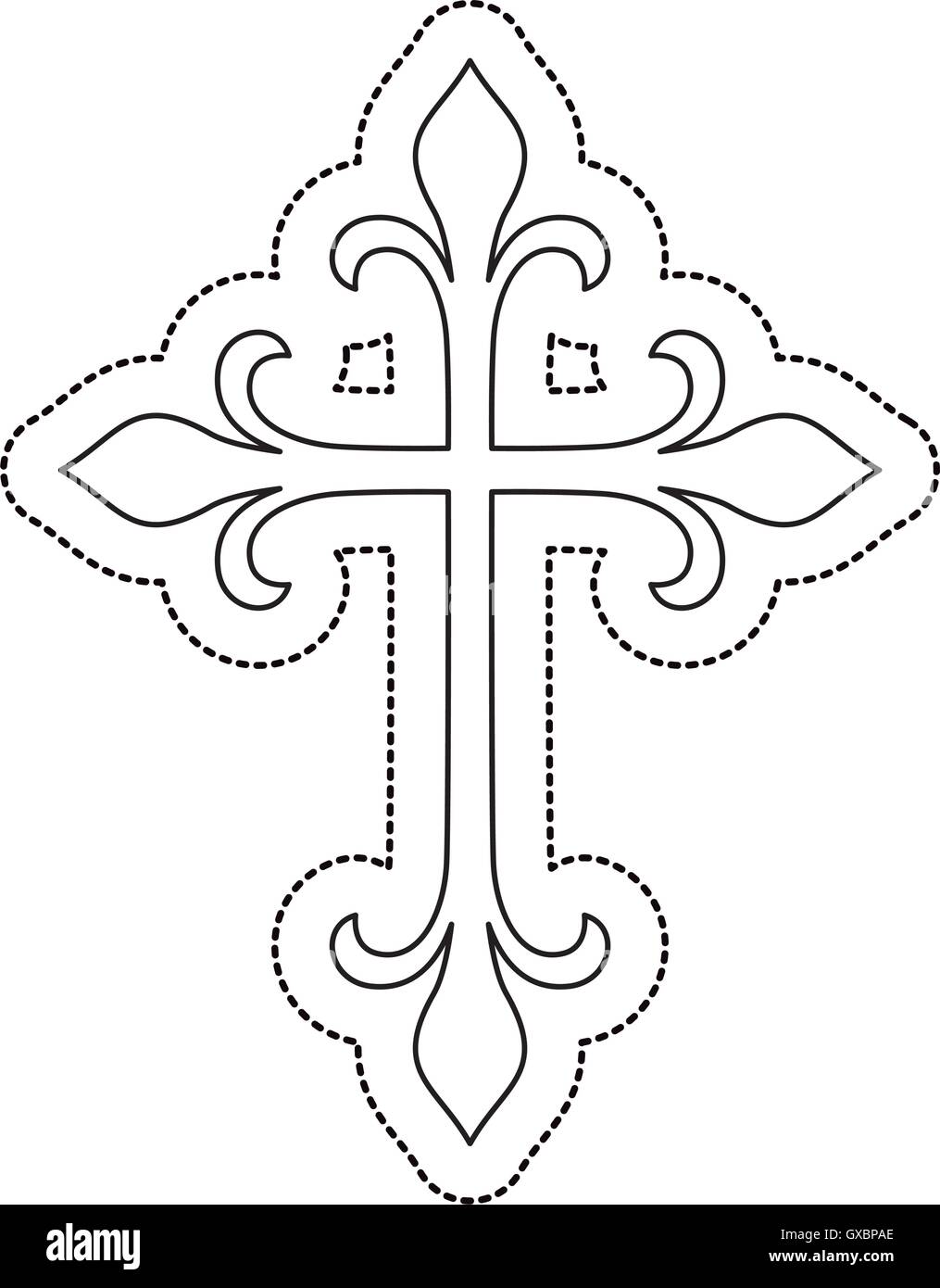 Isolated cross shape design Stock Vector Image & Art - Alamy