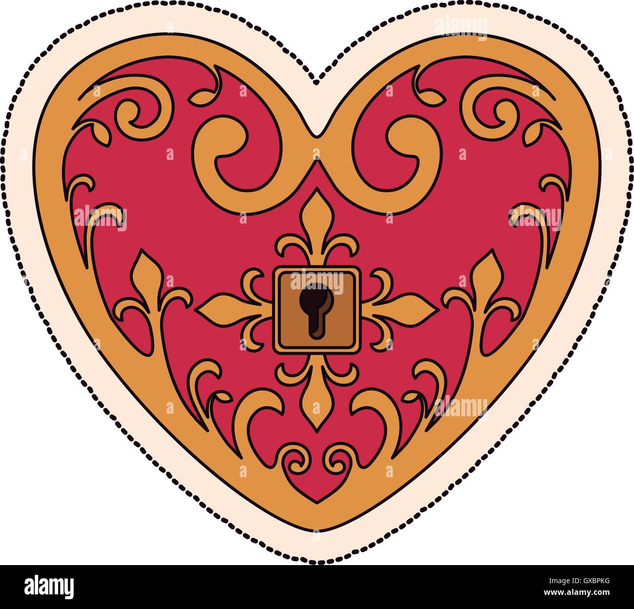 Isolated heart shape design Stock Vector Image & Art - Alamy