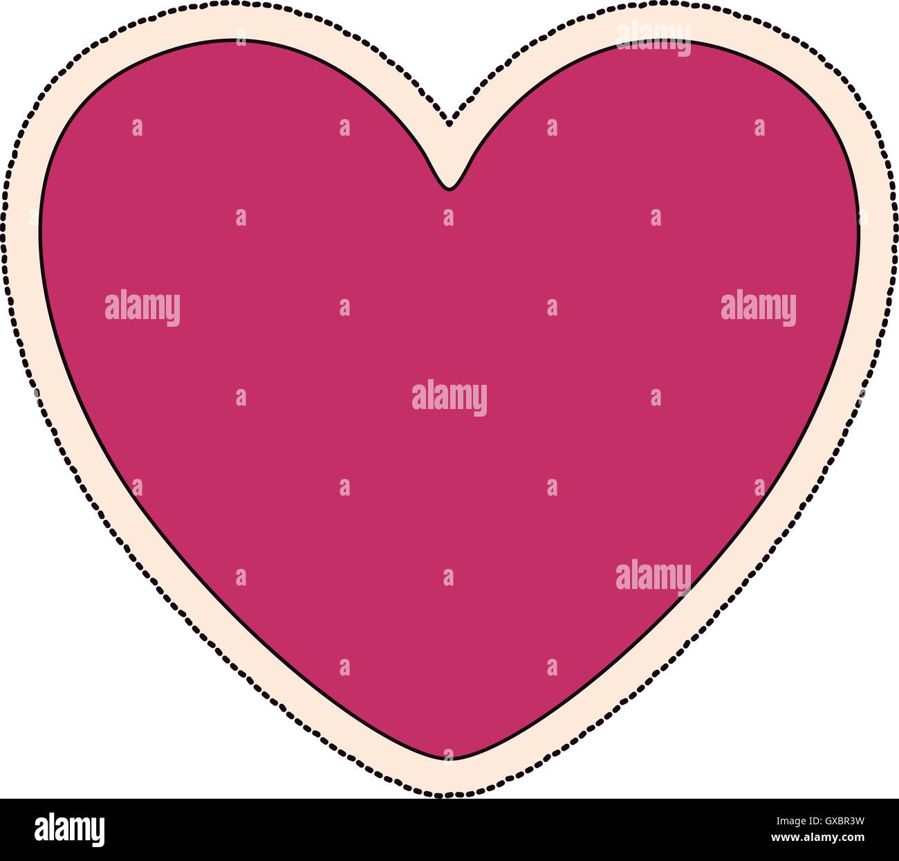 Isolated heart shape design Stock Vector Image & Art - Alamy