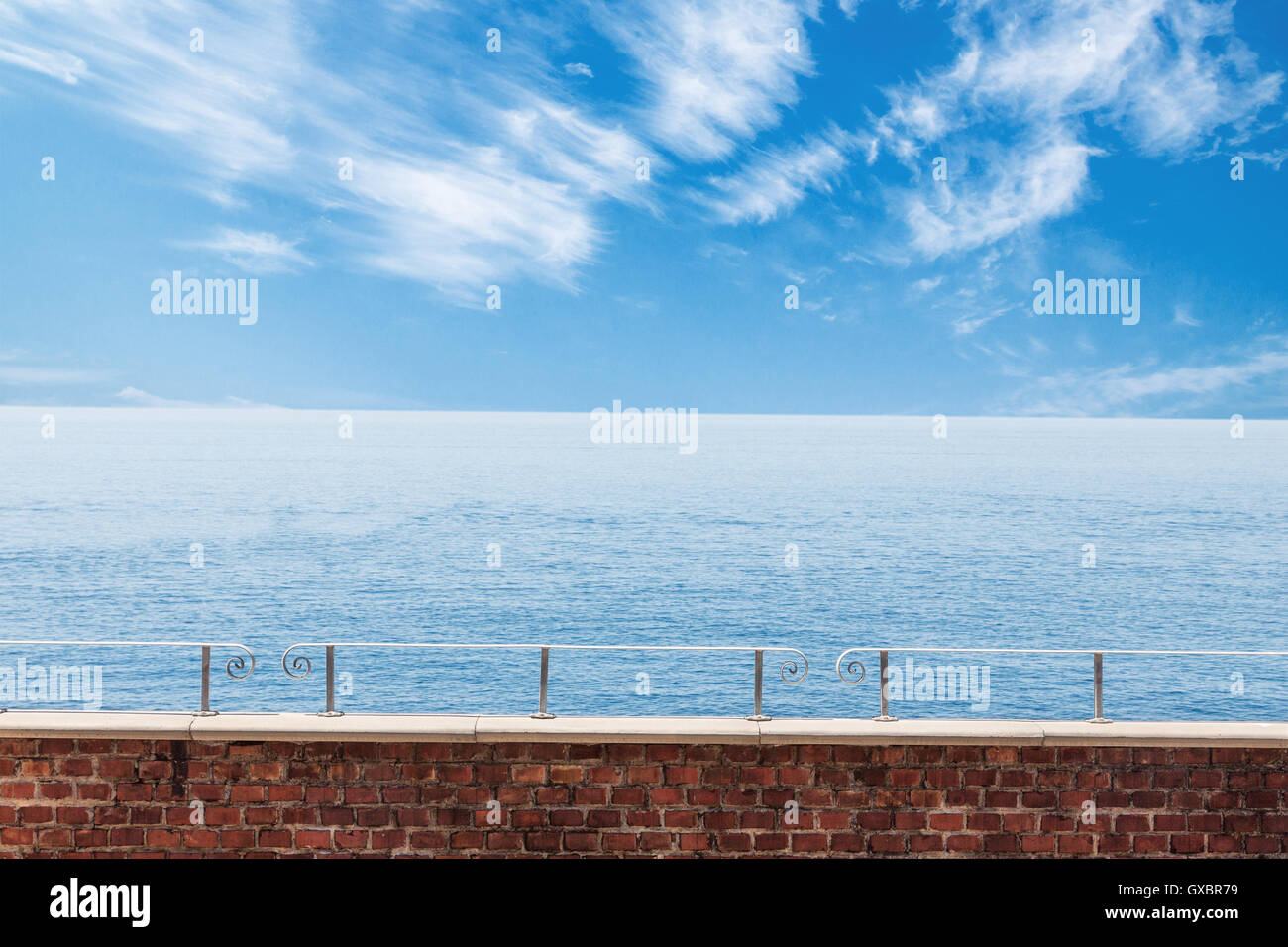 Brick wall railing hi-res stock photography and images - Alamy