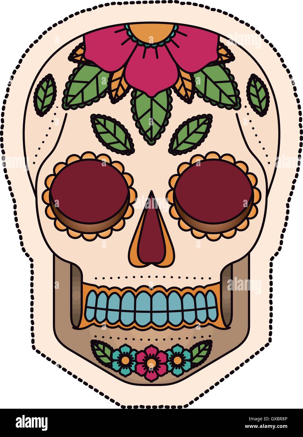 Isolated skull head design Stock Vector Image & Art - Alamy