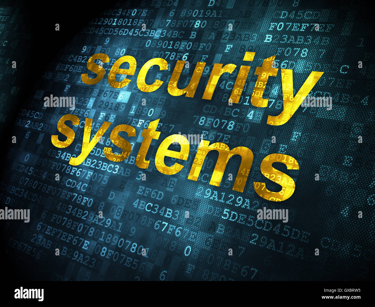 Protection concept: Security Systems on digital background Stock Photo ...
