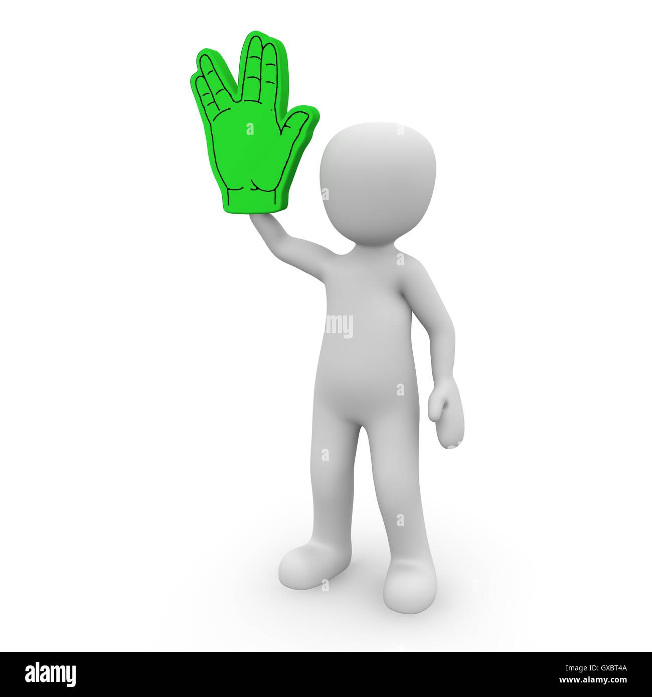 Hand on Spok Stock Photo - Alamy