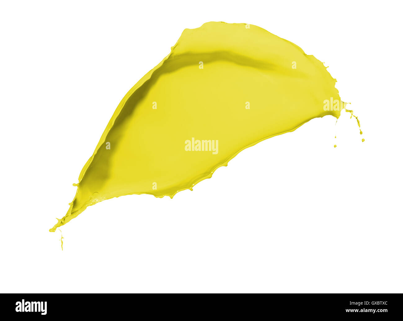 yellow paint splash Stock Photo - Alamy