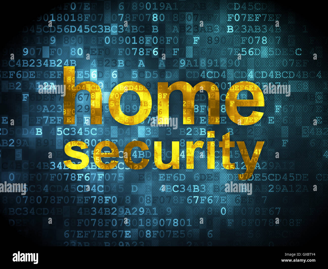Safety concept: Home Security on digital background Stock Photo - Alamy