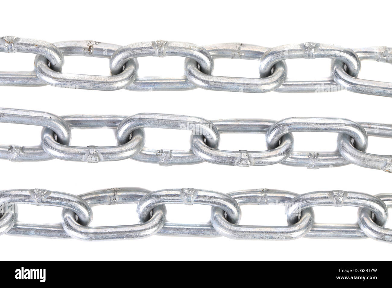 Strained parallel chains Stock Photo - Alamy