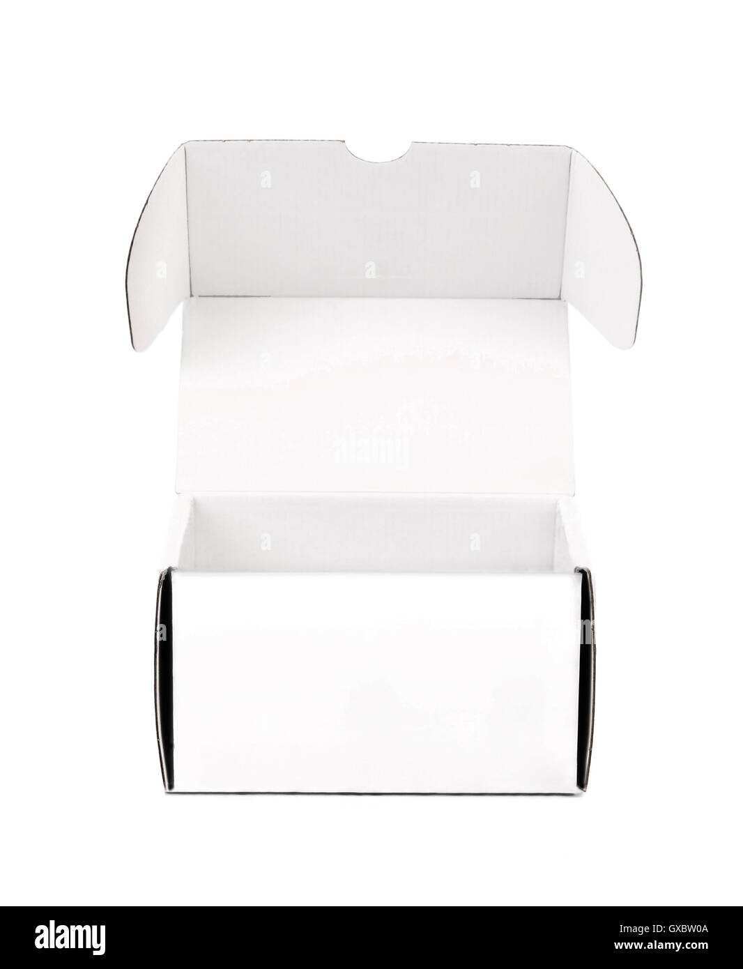 Opened cardboard box Stock Photo - Alamy