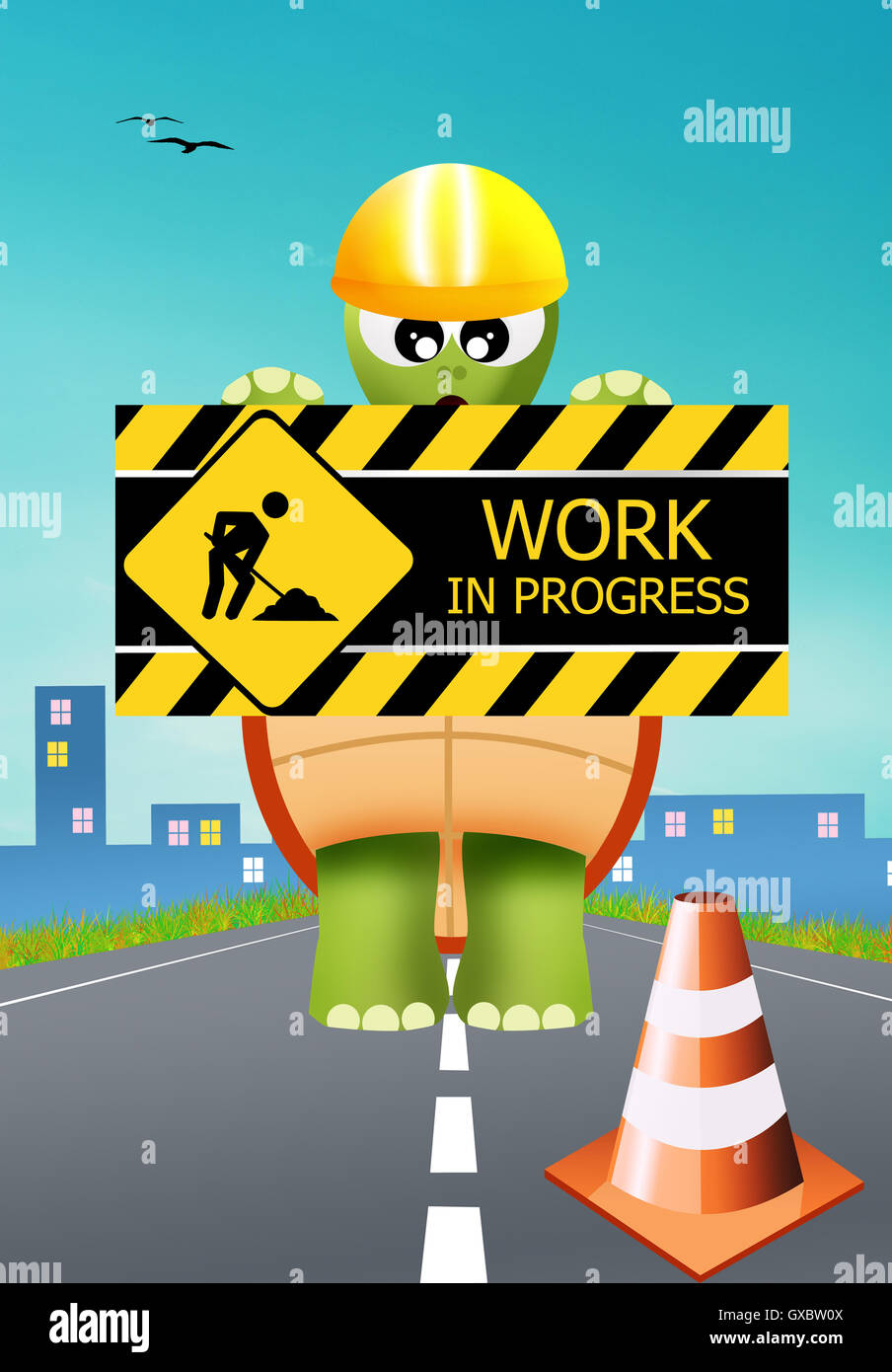 Work in progress Stock Photo - Alamy