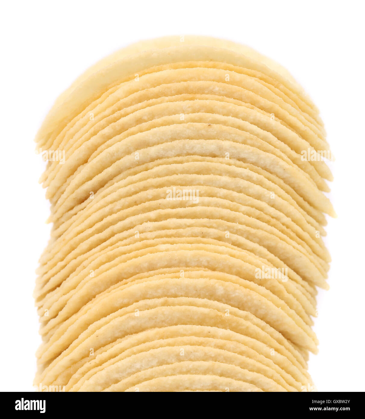 Stack of potato chips Stock Photo - Alamy