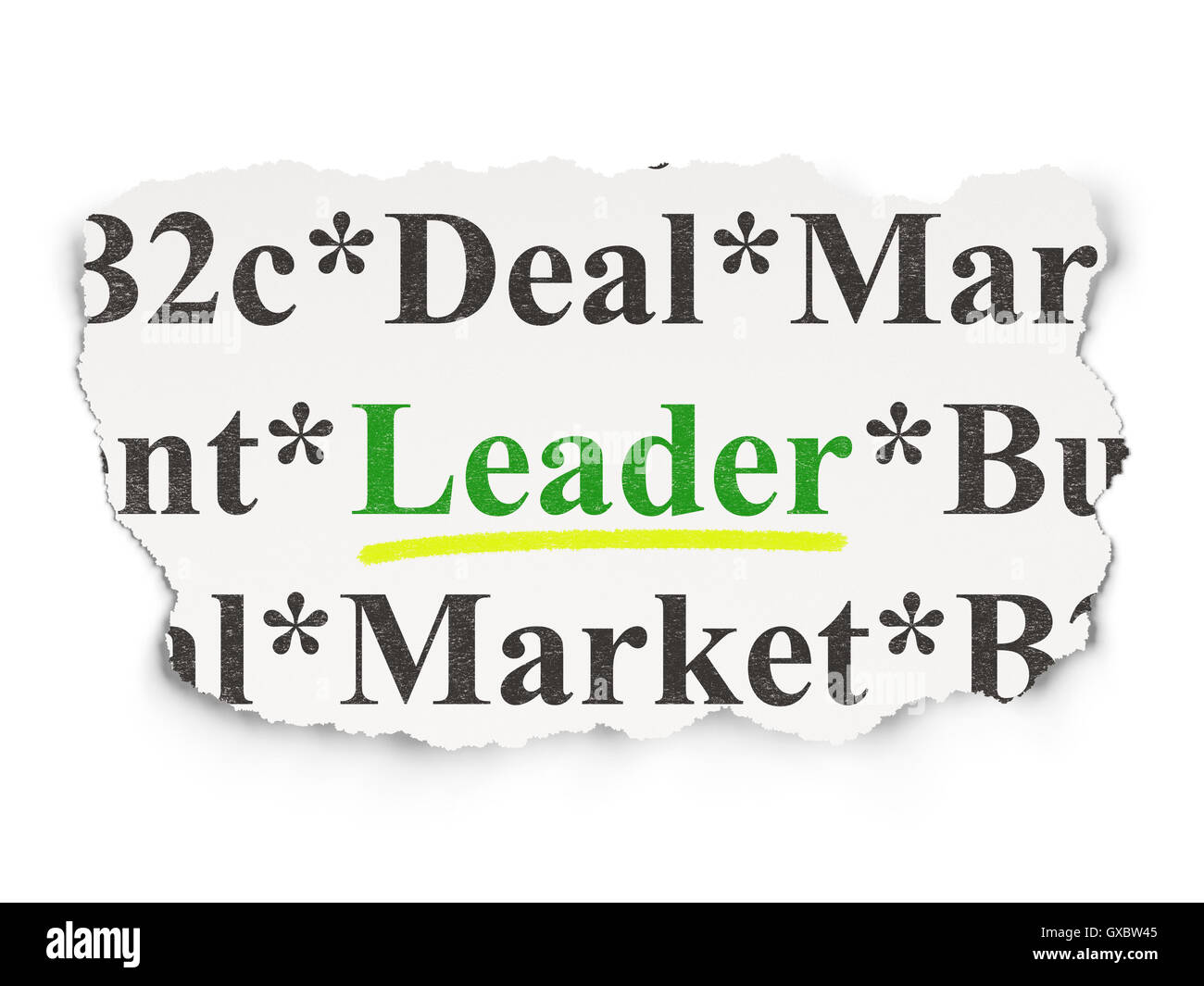 Finance concept: Leader on Paper background Stock Photo - Alamy