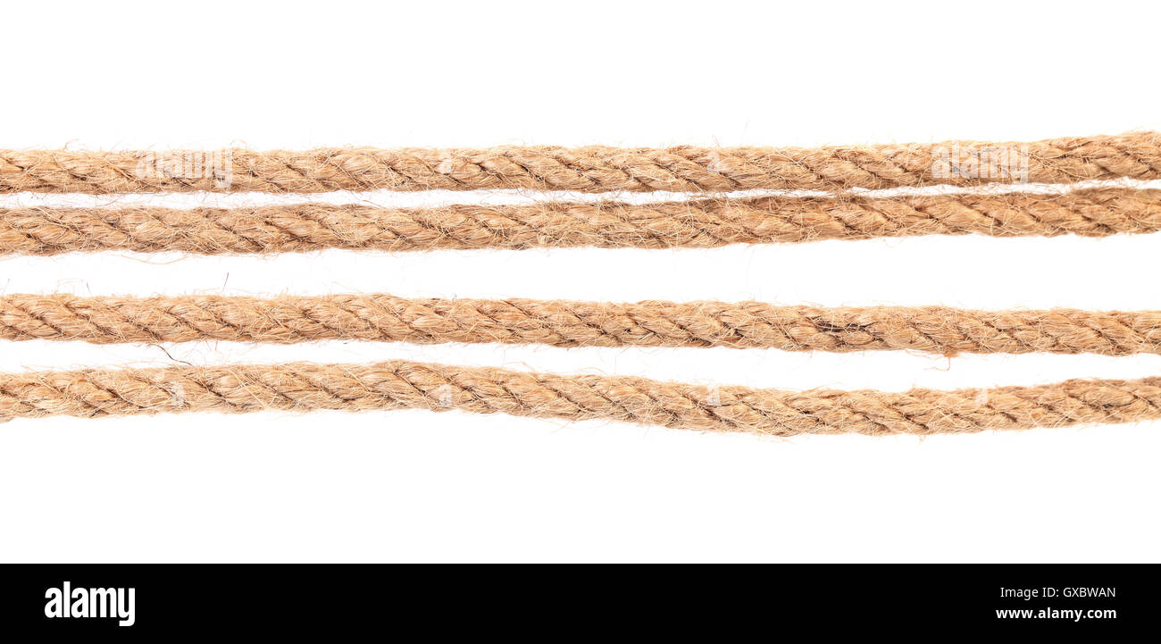 Four parallel ropes Stock Photo - Alamy