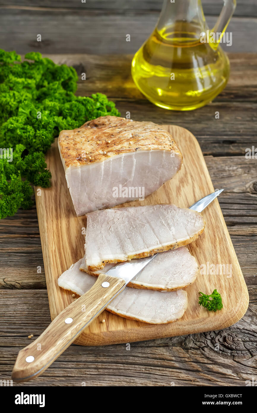 Cold baked pork Stock Photo - Alamy