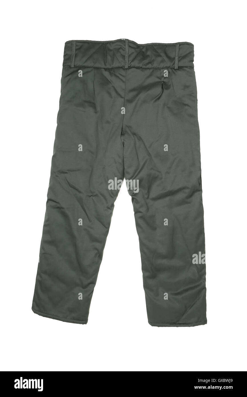 Black pants. Back view Stock Photo - Alamy