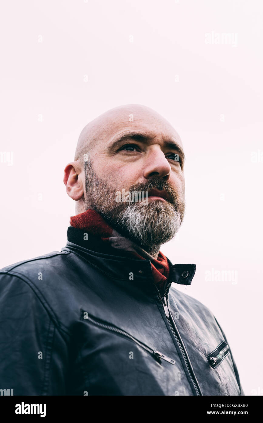 Mature older biker hi-res stock photography and images - Alamy