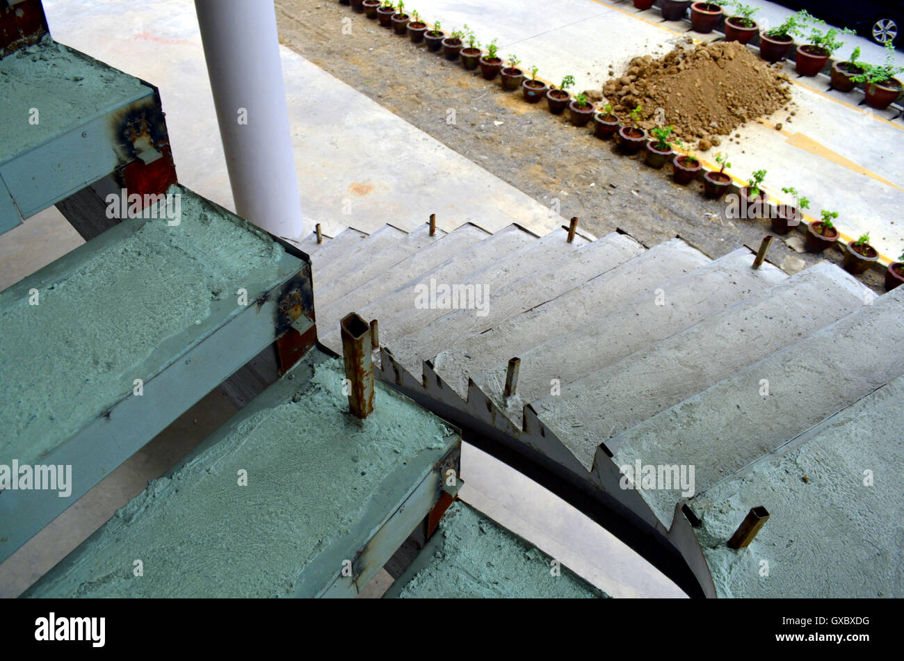 Concrete Spiral Staircase Stock Photos & Concrete Spiral Staircase ...