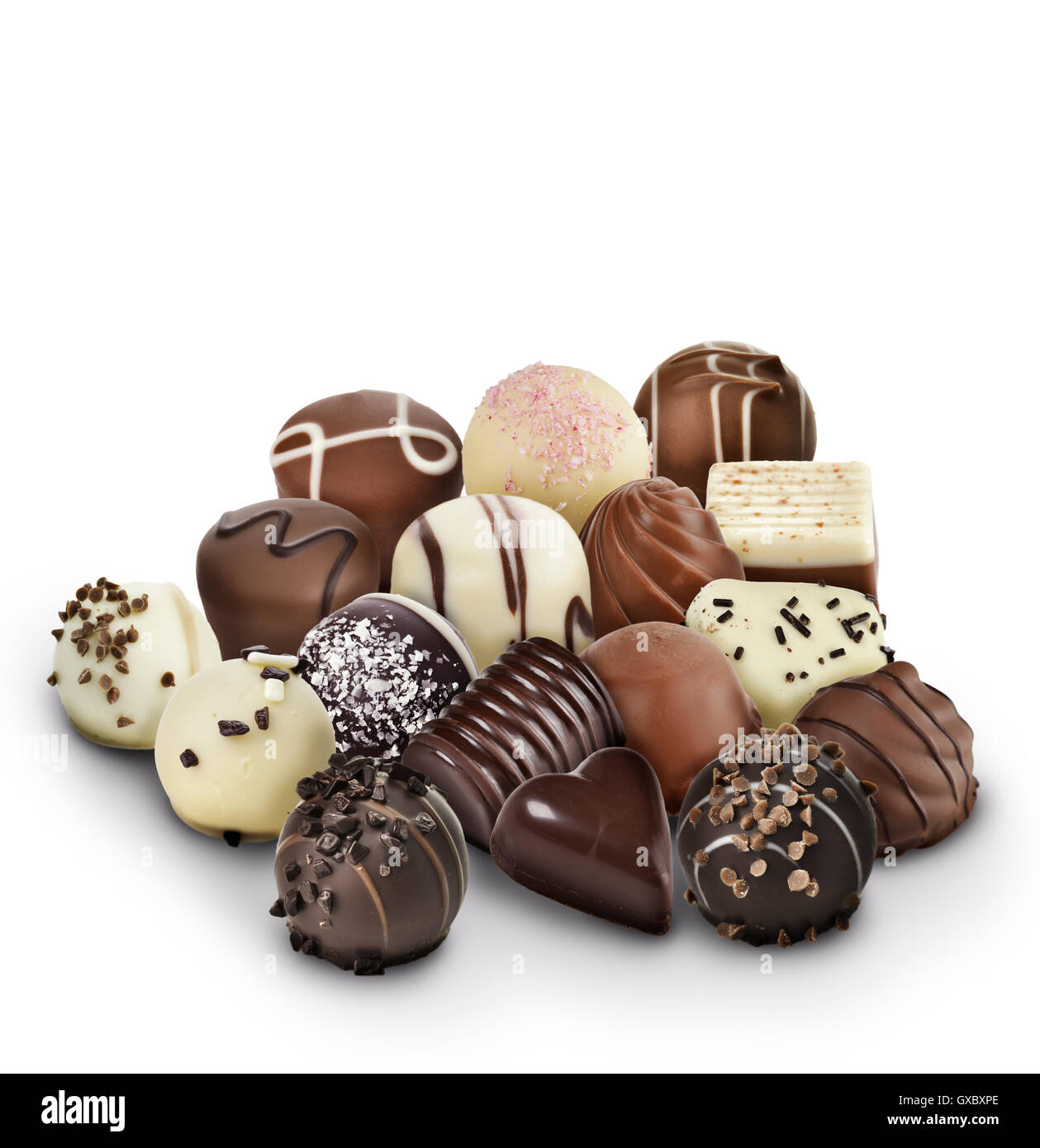 Set chocolate candies food hi-res stock photography and images - Alamy
