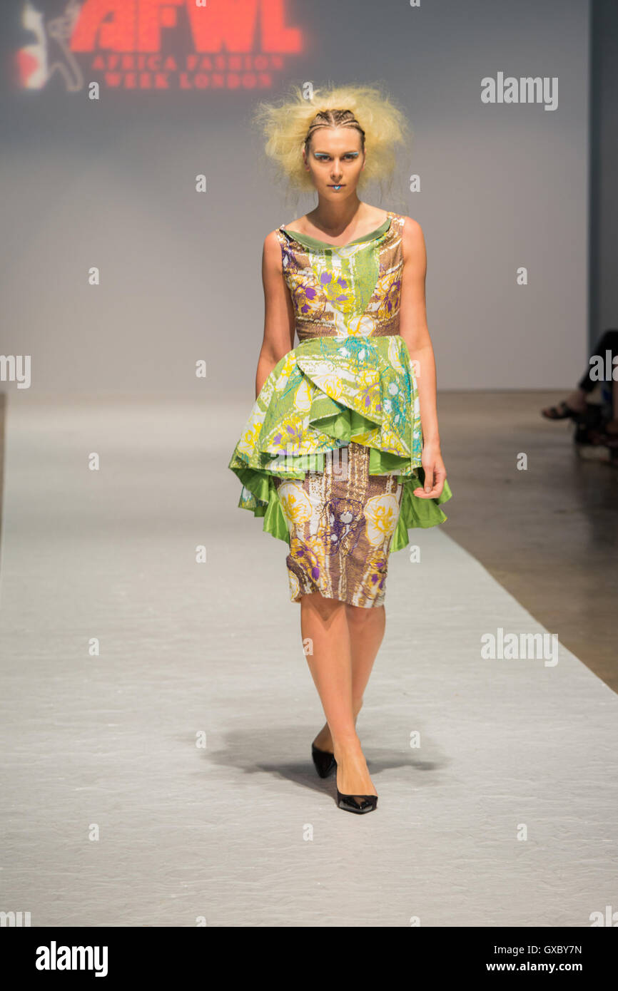 Laura Jane Fashion is showcased at the Africa Fashion Week London held ...