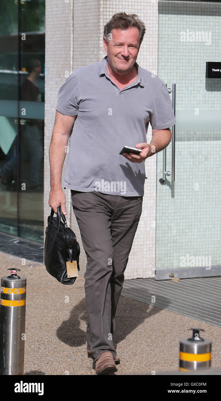 Piers Morgan outside ITV Studios Featuring: Piers Morgan Where: London ...