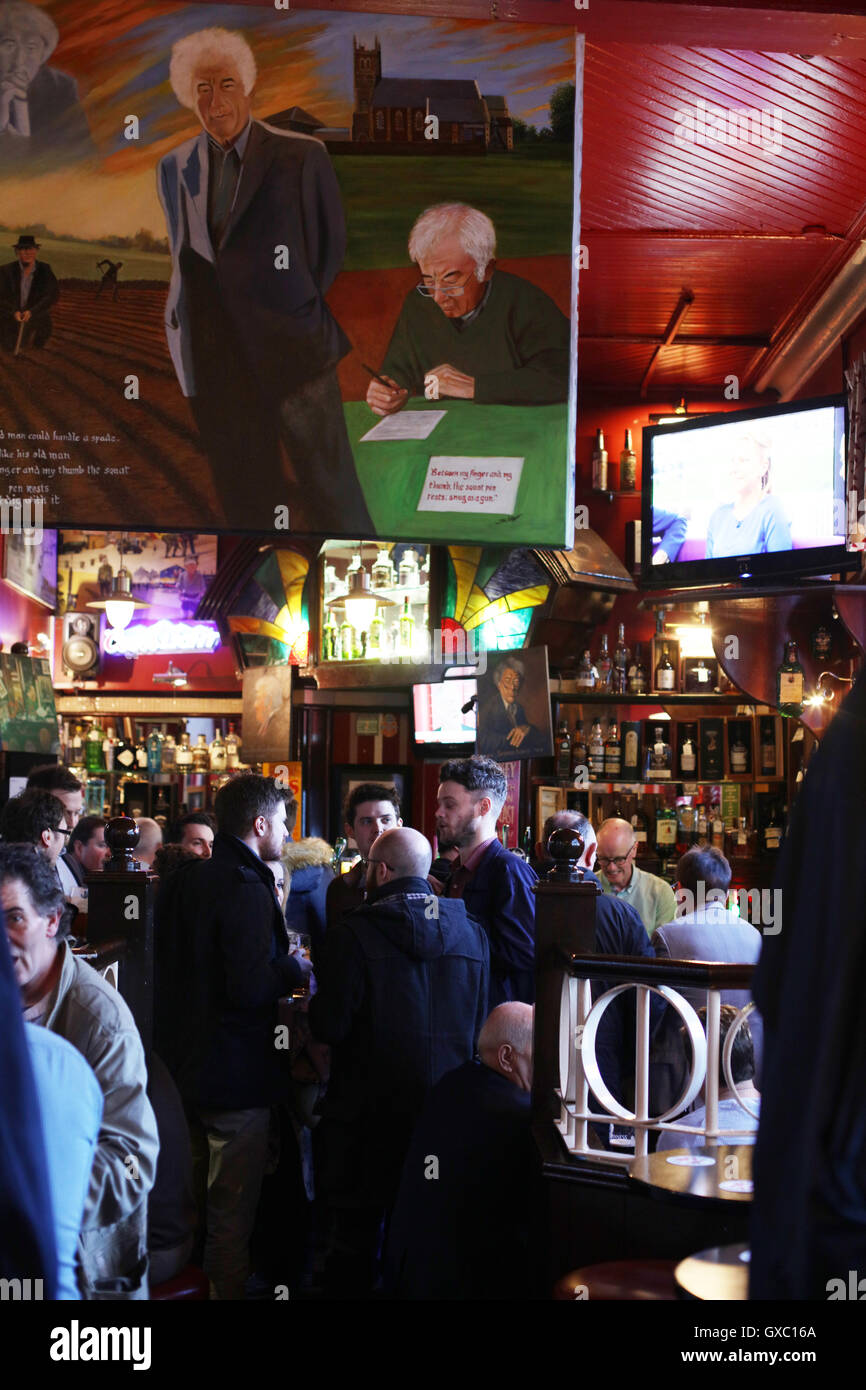 Inside John Bittles Bar Featuring Atmosphere Where Belfast Ireland When 11 Jul 2013 C Stock