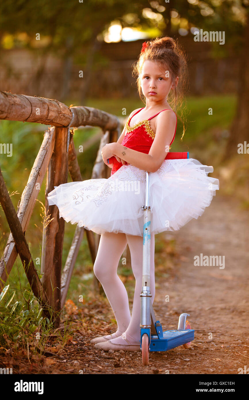 Child playing at ballerina hi-res stock photography and images - Alamy