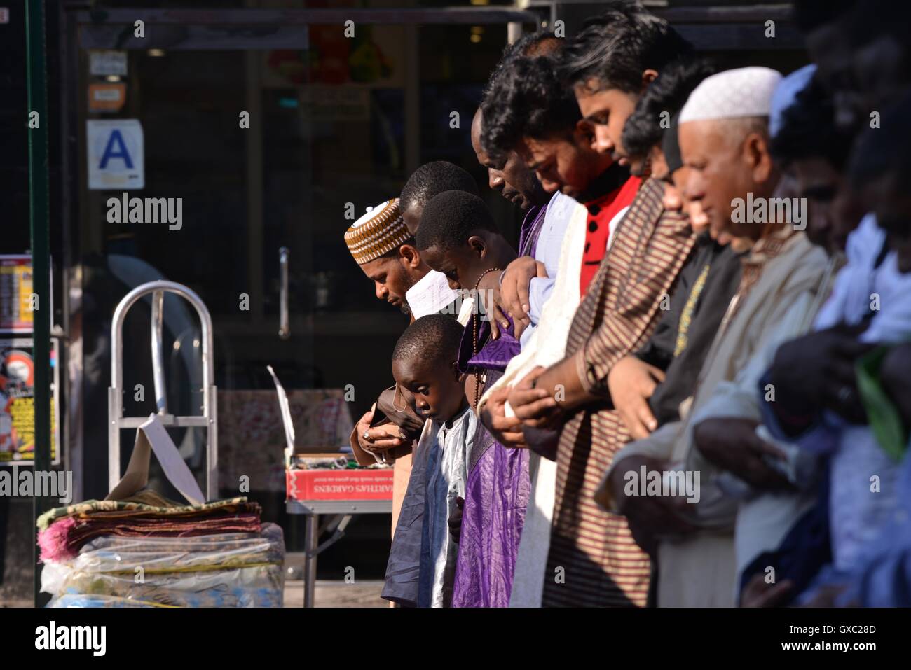 Muslims in Brooklyn celebrate Eid-al-Fitr Featuring: Atmosphere Where ...