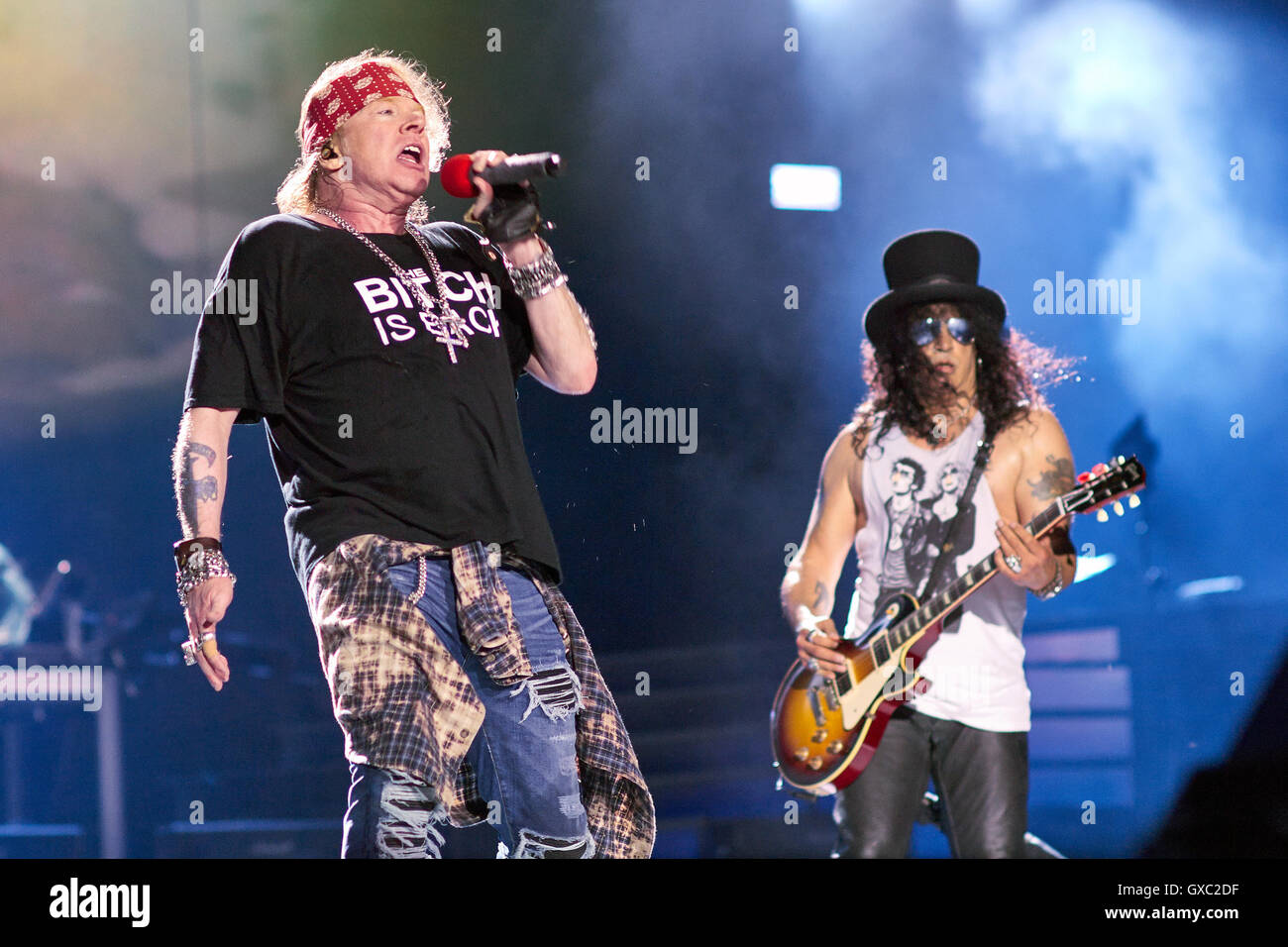 Guns N’ Roses perform live in concert at Soldier Field during the 'Not ...